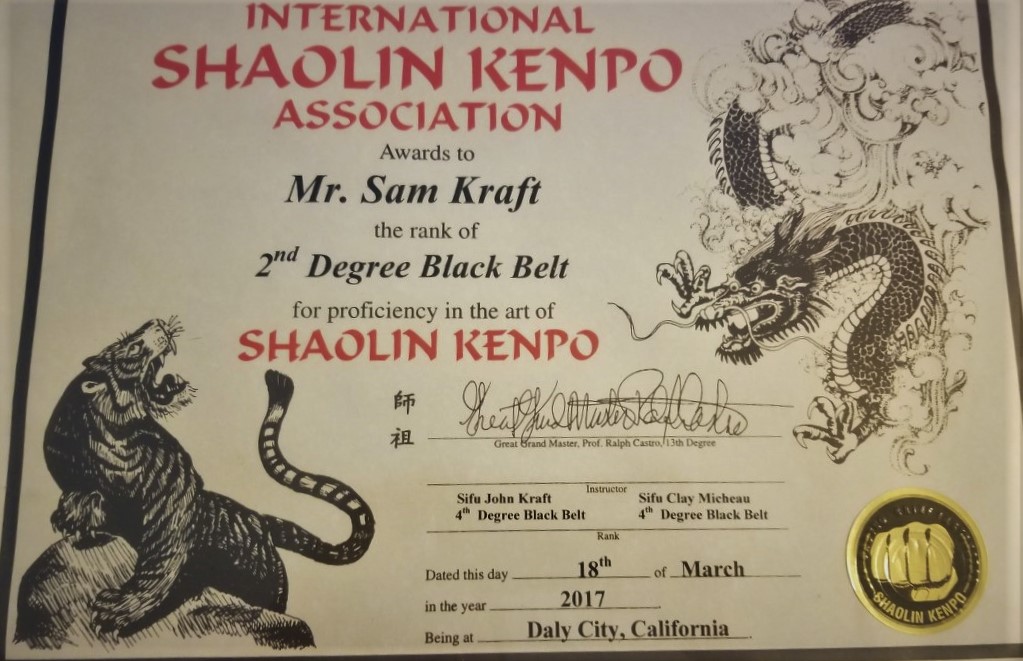 Sam Kraft - Pacific Shaolin Kenpo School
